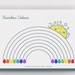 Learn Rainbow Colors, Play Doh Activity Mat Toddlers, Pre-writing ...