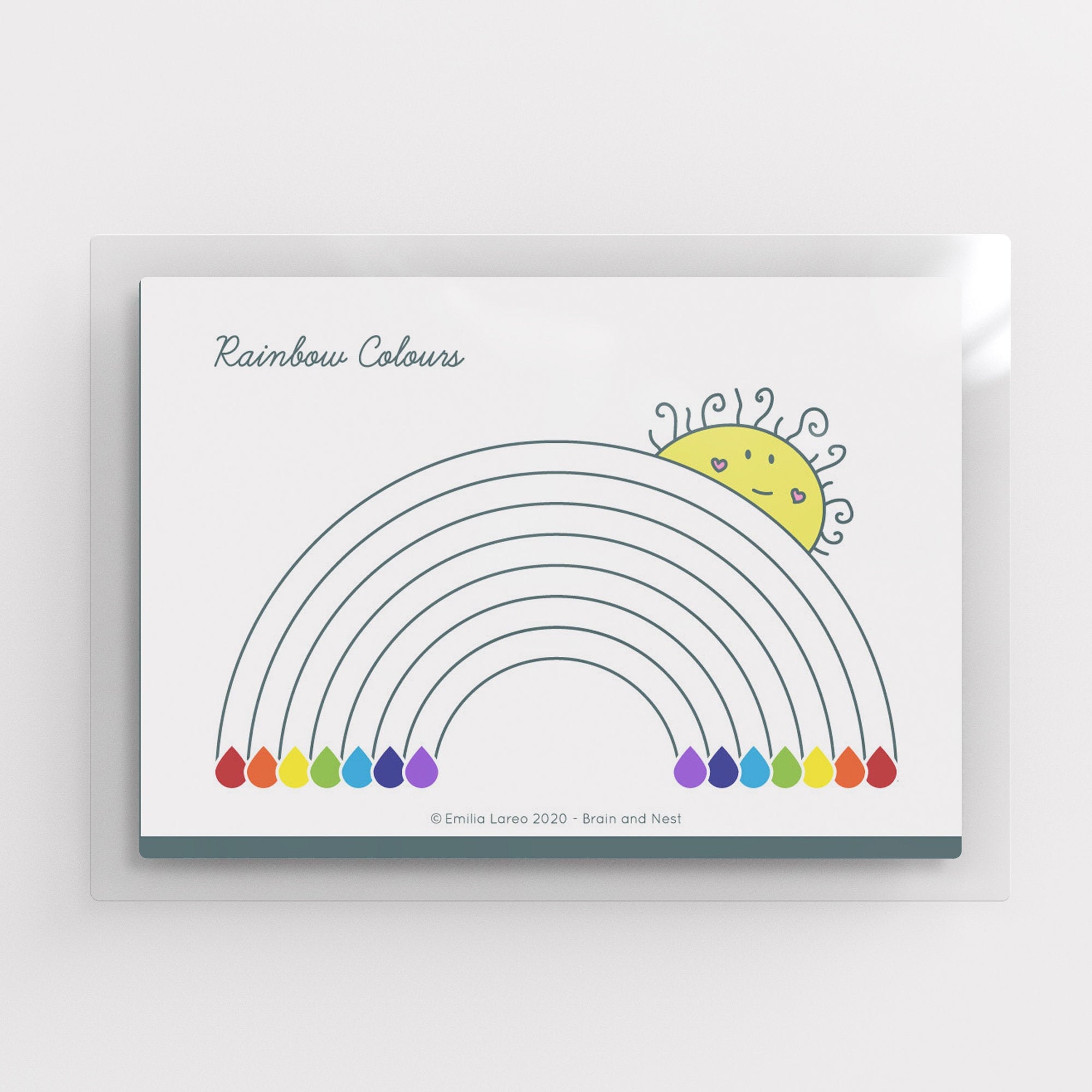 Learn Rainbow Colors, Play Doh Activity Mat Toddlers, Pre-writing ...