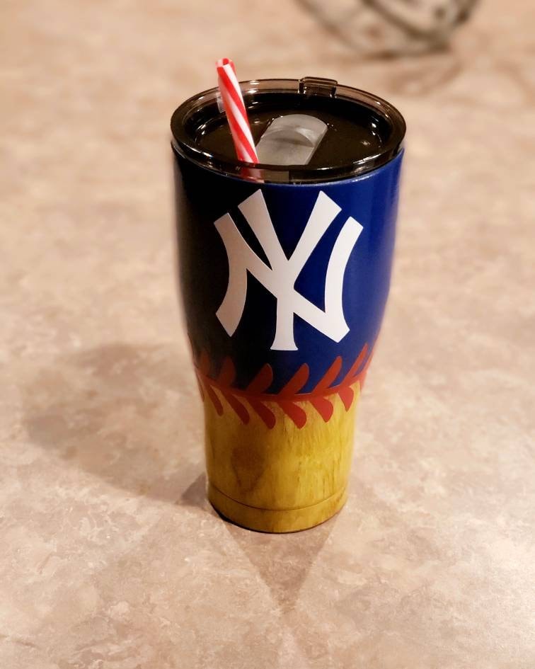 New York Yankees Tumbler - Etsy