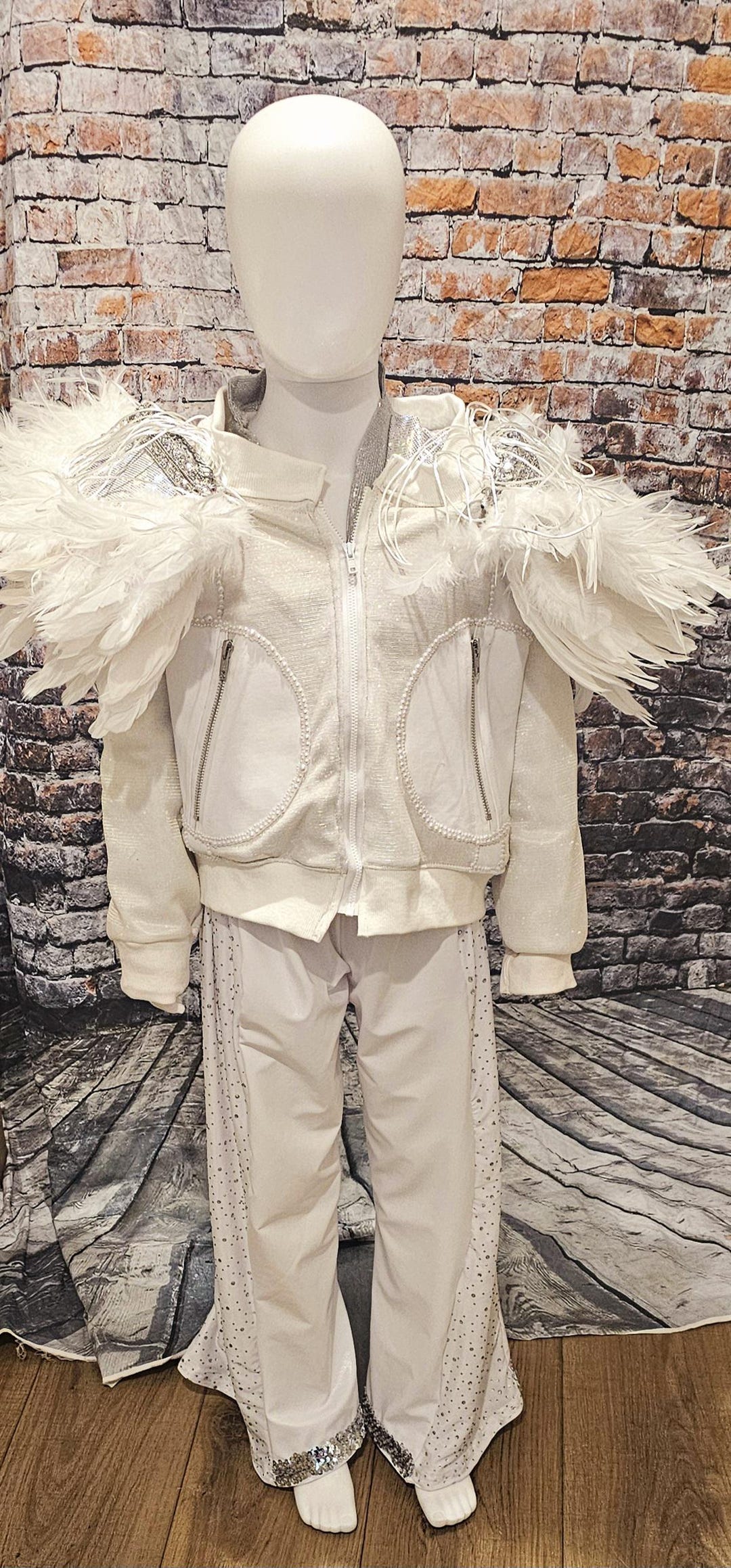 Elton John Replica Birds of a Feather White Kid Costume, Elton John ...