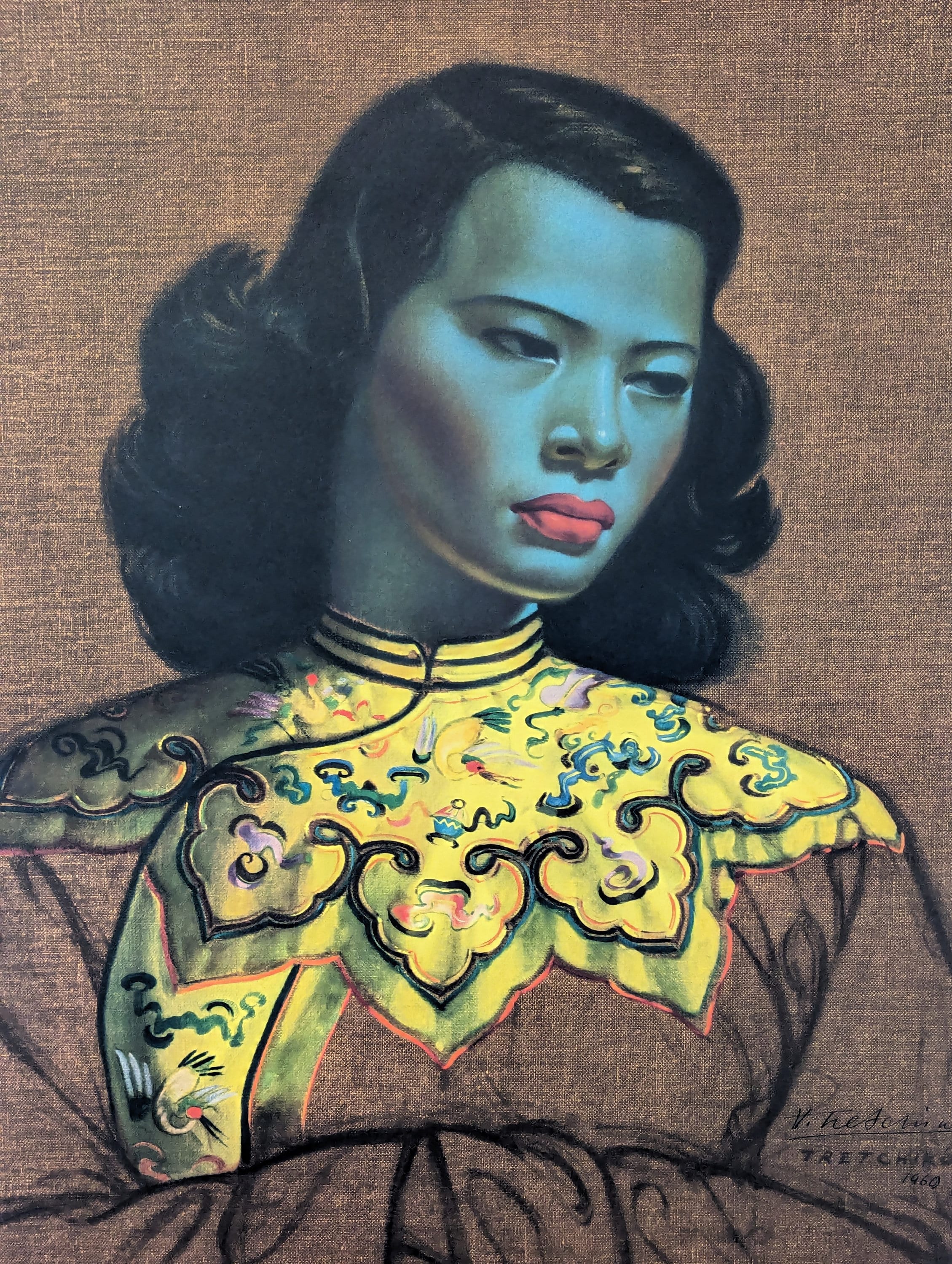 Signed Tretchikoff 'chinese Girl' Vintage Framed Print (1960) - Etsy