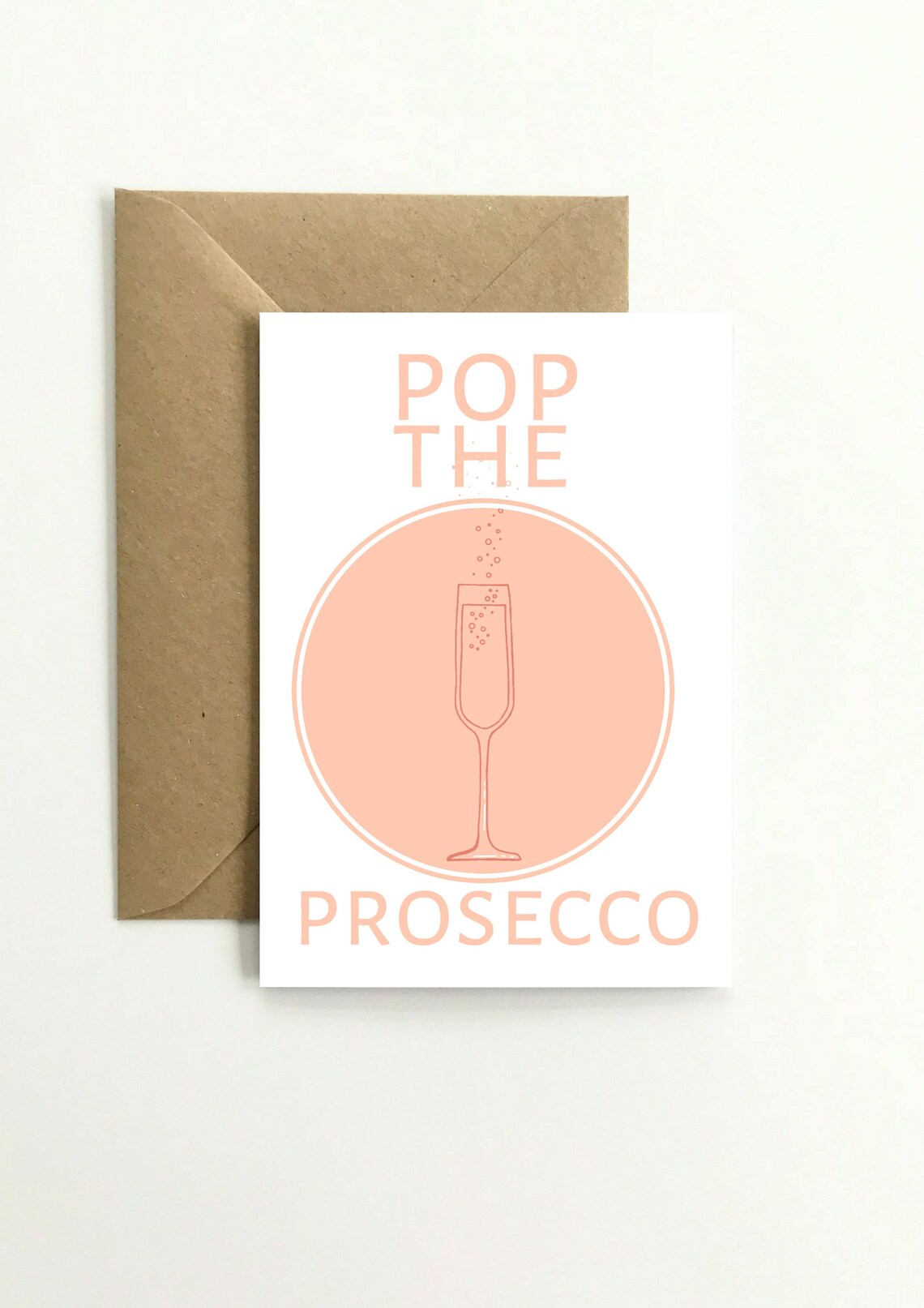 Hand-drawn Prosecco and Celebration Message Original Design - Etsy UK
