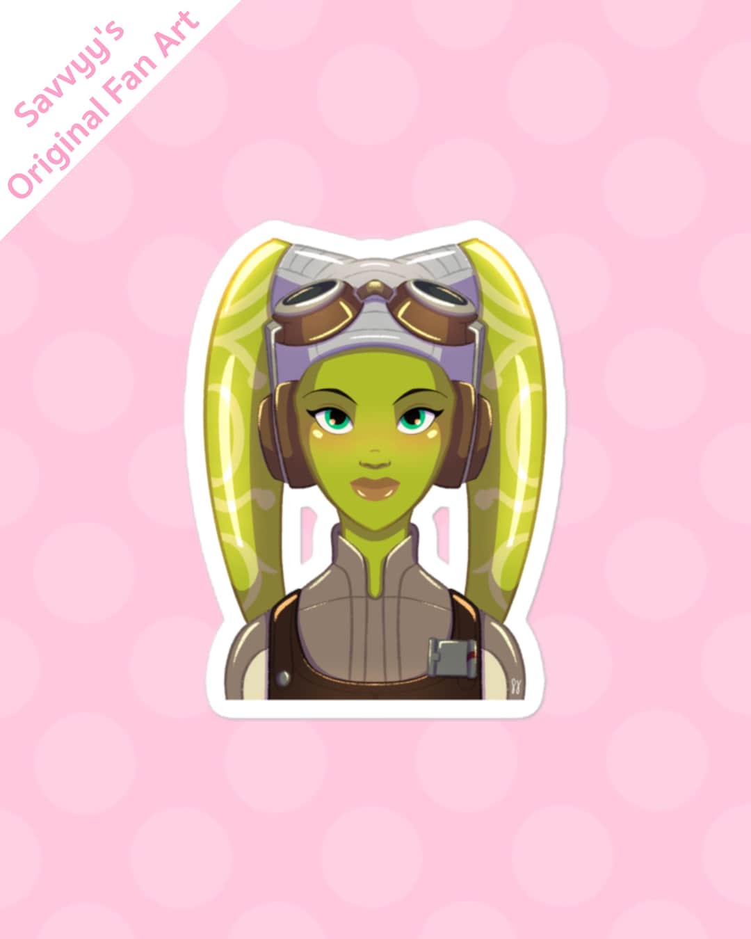 Hera Syndulla Sticker, Women of the Galaxy Collection, Vinyl, Star Wars ...
