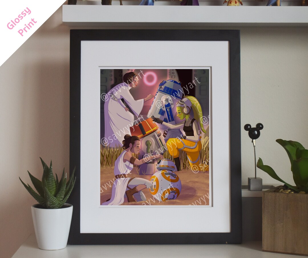 A Girl & Her Droid, Glossy Print, Star Wars, Clone Wars, Rebels ...