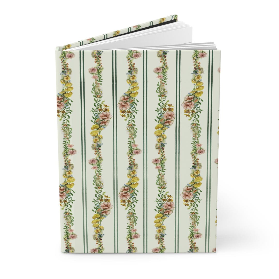 Hardcover Journal: the Secret Garden (botanical Pattern, Watercolor ...