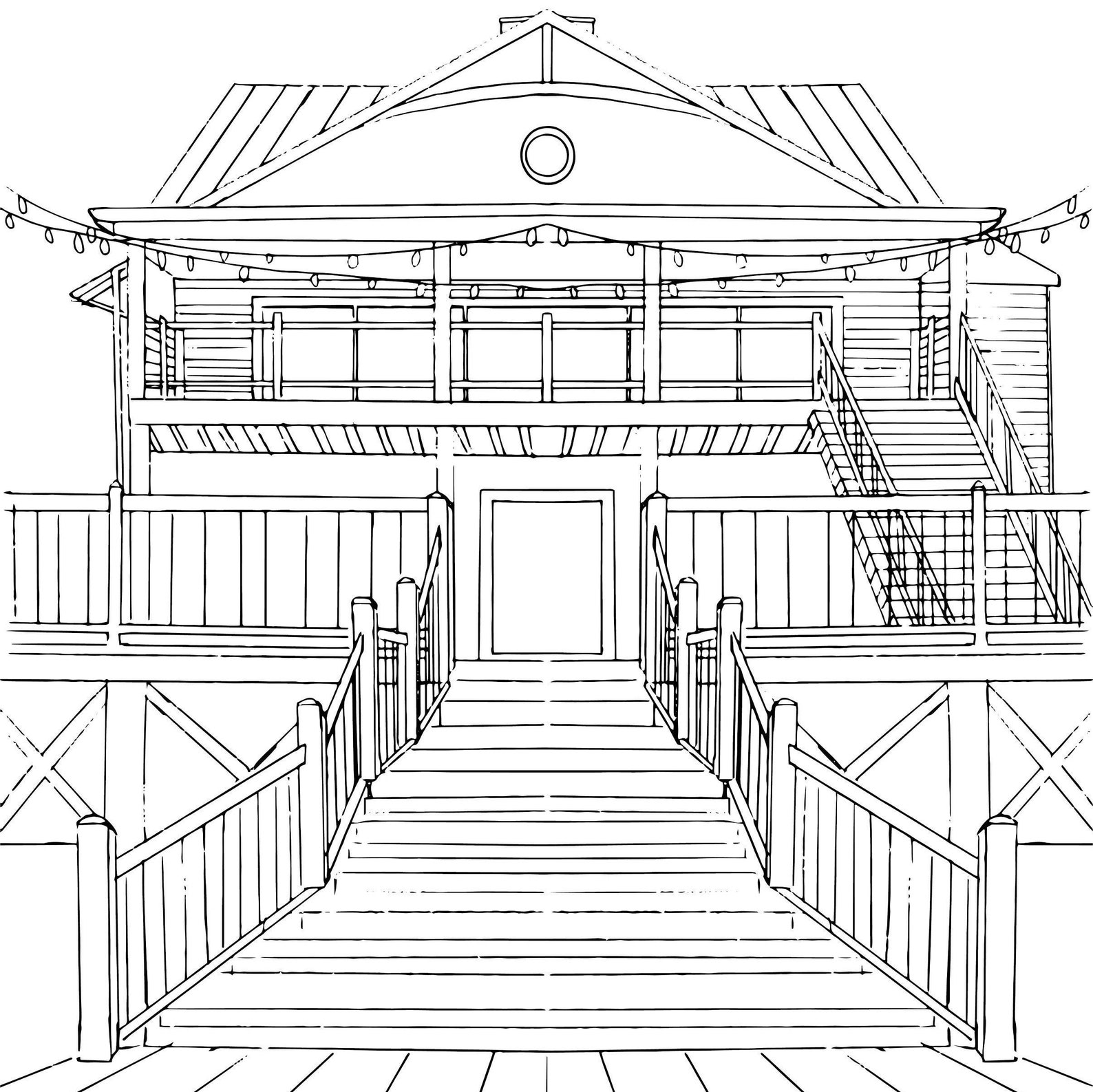 Wedding Venue Line Drawing 8x10 Custom Venue Illustration Digital Venue ...
