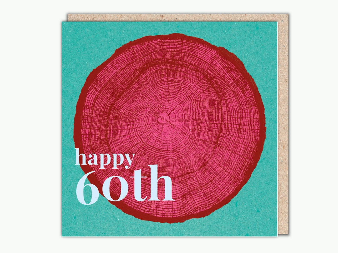 60 Tree Rings Greetings Card by Ed Hepworth - Etsy
