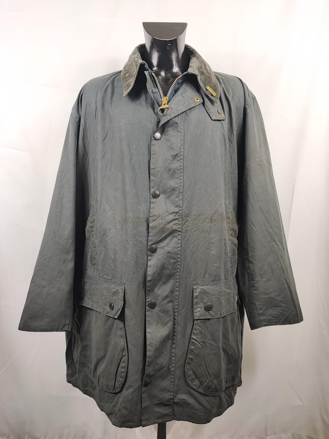 Barbour Blue Border Jacket Vintage Men's Wax C50/127 Cm -navy Wax ...