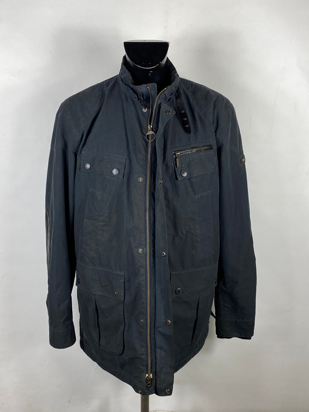 Barbour Men's Jacket Blue Lockhill XXL Man Navy 1936 - Etsy UK