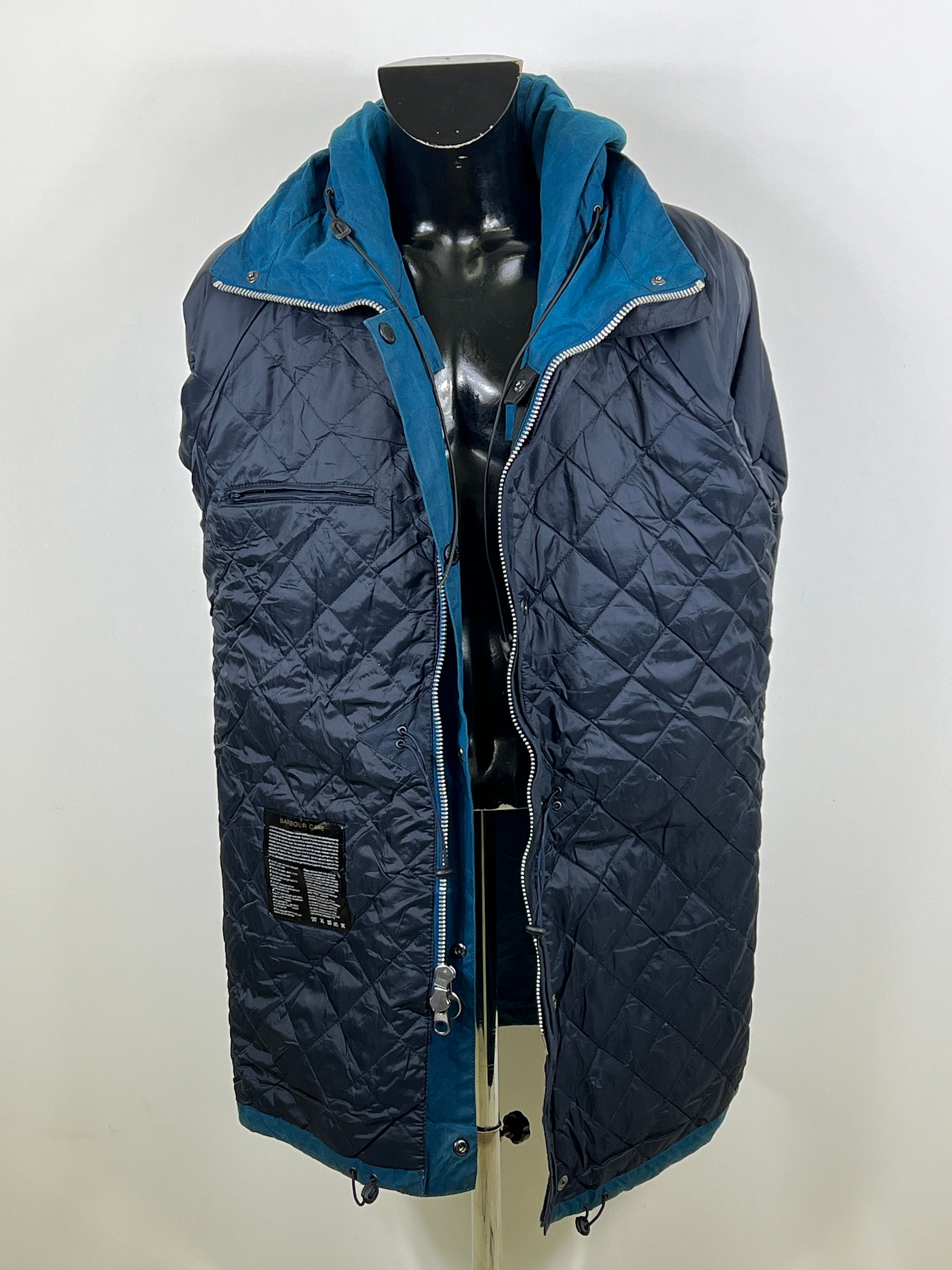 Barbour Herrenparka Blau Medium Herren Barbour Fenton Wachsjacke GroBe Medium Etsy