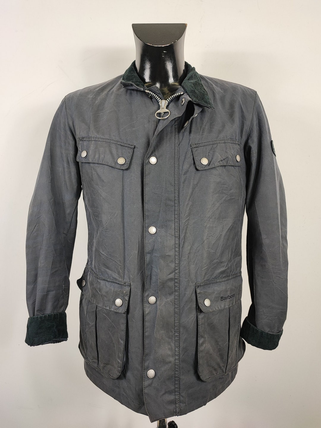 Barbour International Men's Jacket Duke Blue Medium - Man Black Duke ...