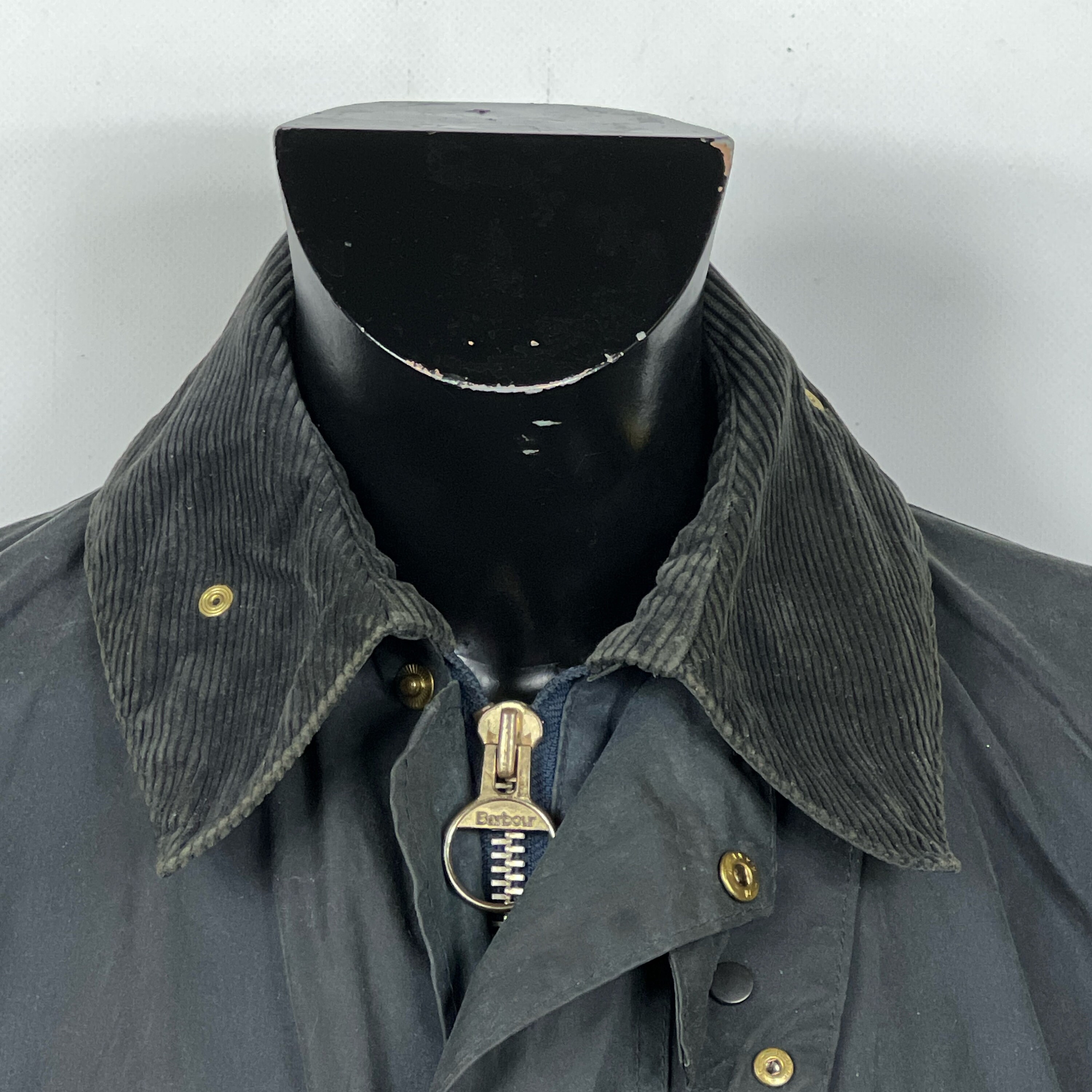 Barbour Border blau gewachste Baumwolle C42 107 cm Navy Border Coat GroBe Large tg. 52 ita Etsy