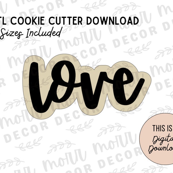 Love Cookie Cutter - Etsy