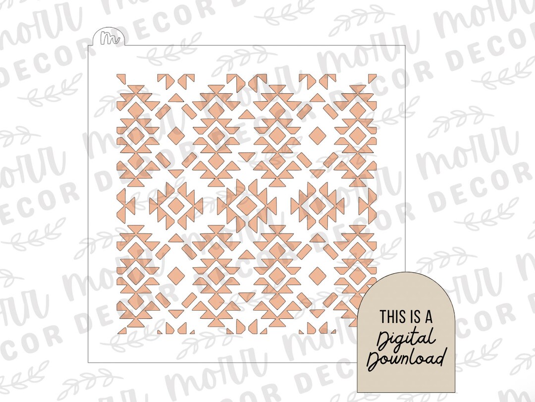 Aztec Cookie Stencil DIGITAL DOWNLOAD Cookie Stencil Digital Download ...