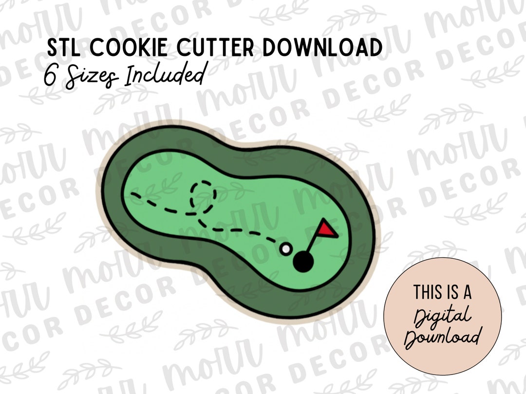 Putting Green Cookie Cutter Digital Download Father's Day STL File ...