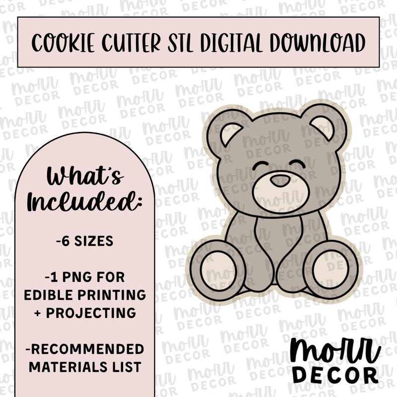 Baby Cookie Cutter Teddy - Etsy