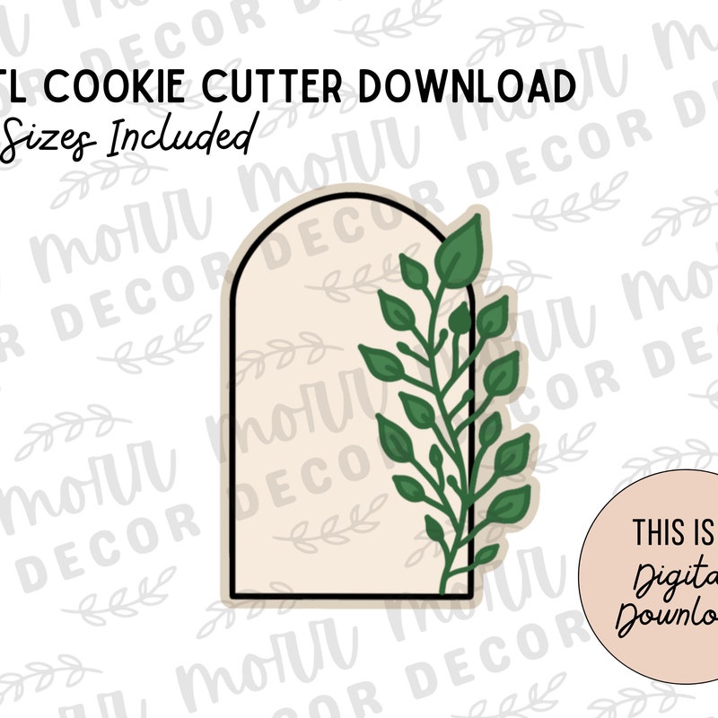 Floral Plaque Cookie Cutter - Etsy