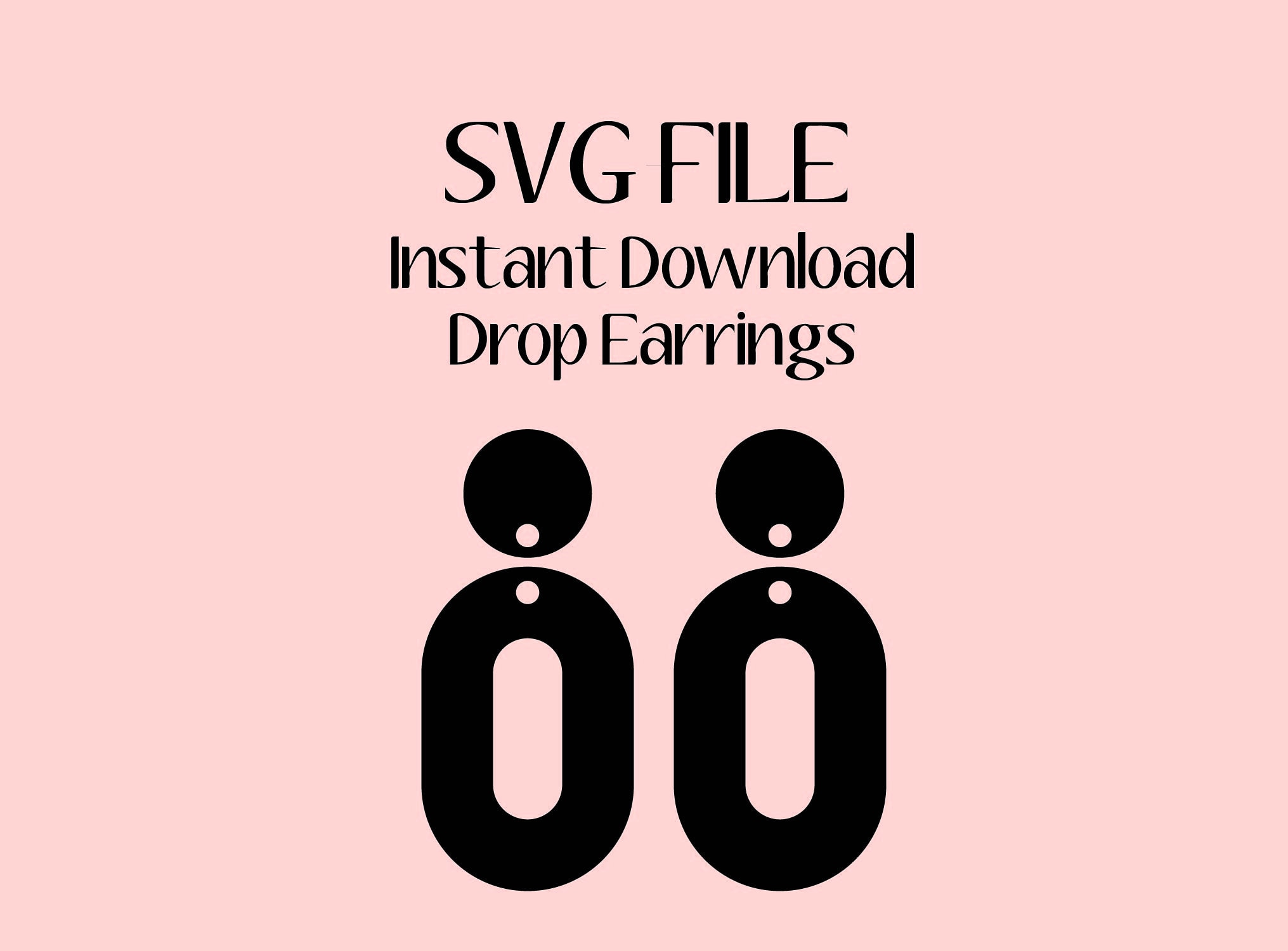 Earring SVG File Instant Download Geometric Earring File for - Etsy