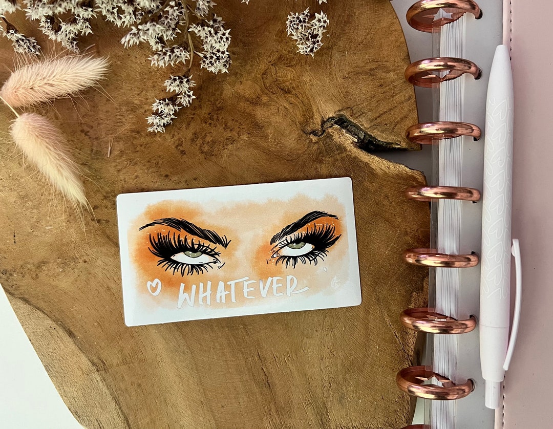 Whatever Eyes Roll Big Vinyl Stickerlaptop Stickers, Big Sticker, Vinyl ...