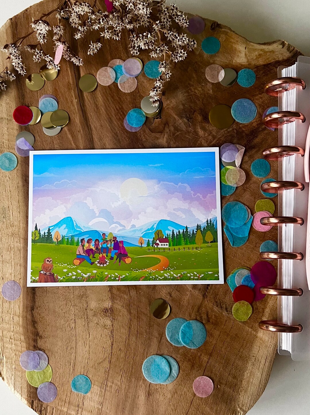 POSTCARD Friends postcards, Mini Prints, Illustrated Wall Art, Small ...