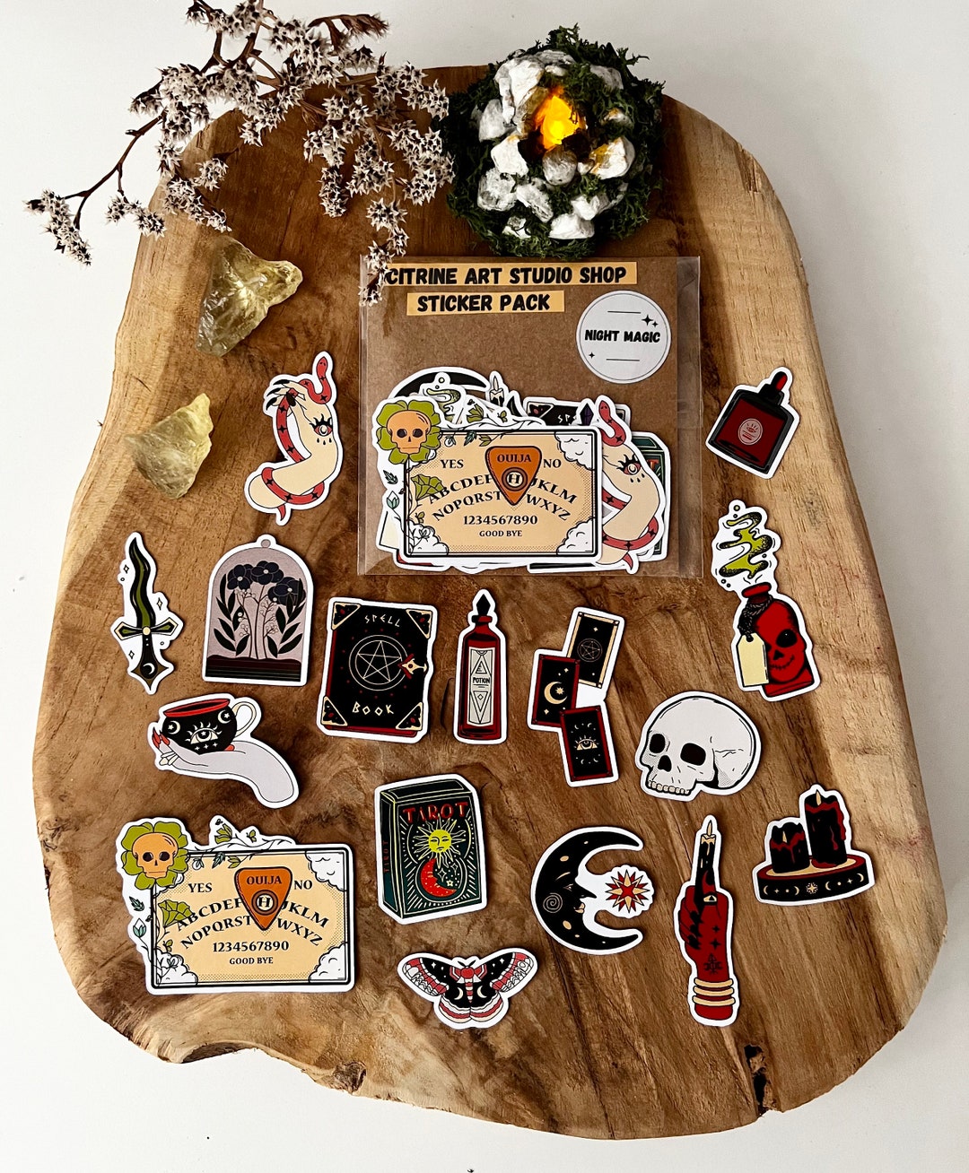 Sticker Pack Night Magic bullet Journal Stickers, Planner Stickers ...