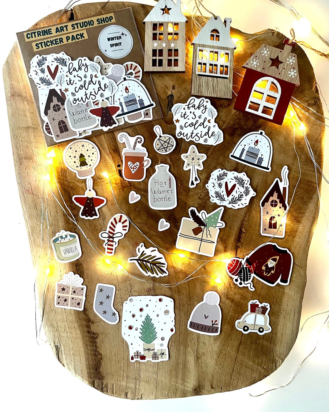 Sticker Pack Winter Spirit bullet Journal Stickers Planner - Etsy