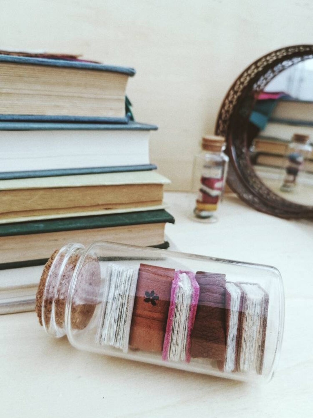 Miniature Library for Study Decoration Literature Lovers - Etsy