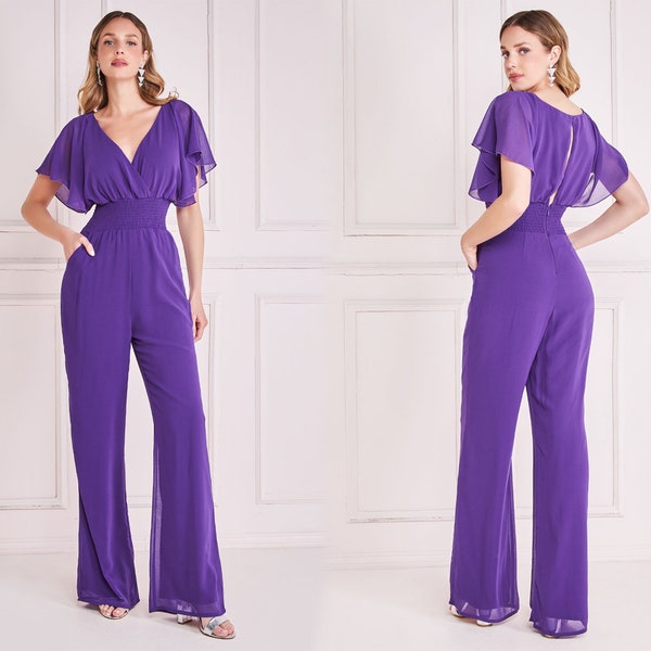 Purple Jumpsuit - Etsy