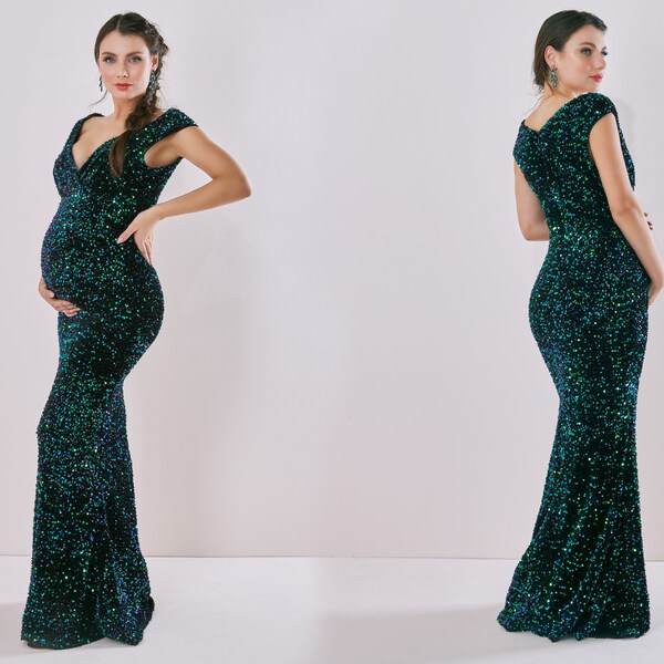 Green Maternity Dress - Etsy