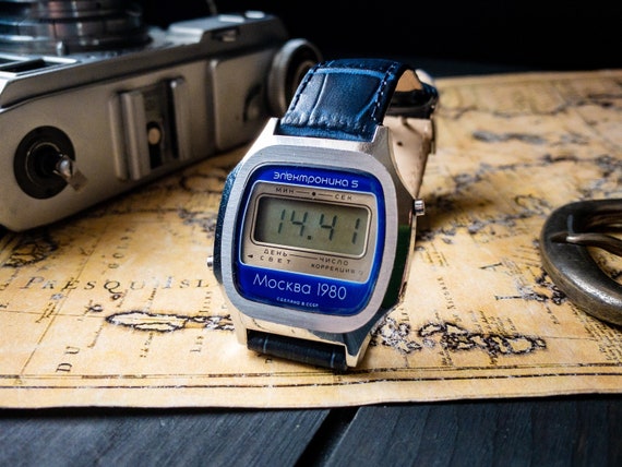 Rare Vintage Digital Watch Elektronika electronica 5 Moscow - Etsy