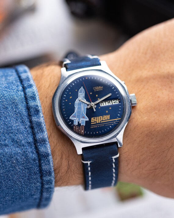 Vintage Slava, Buran Space Shuttle, Original dial, Me… - Gem