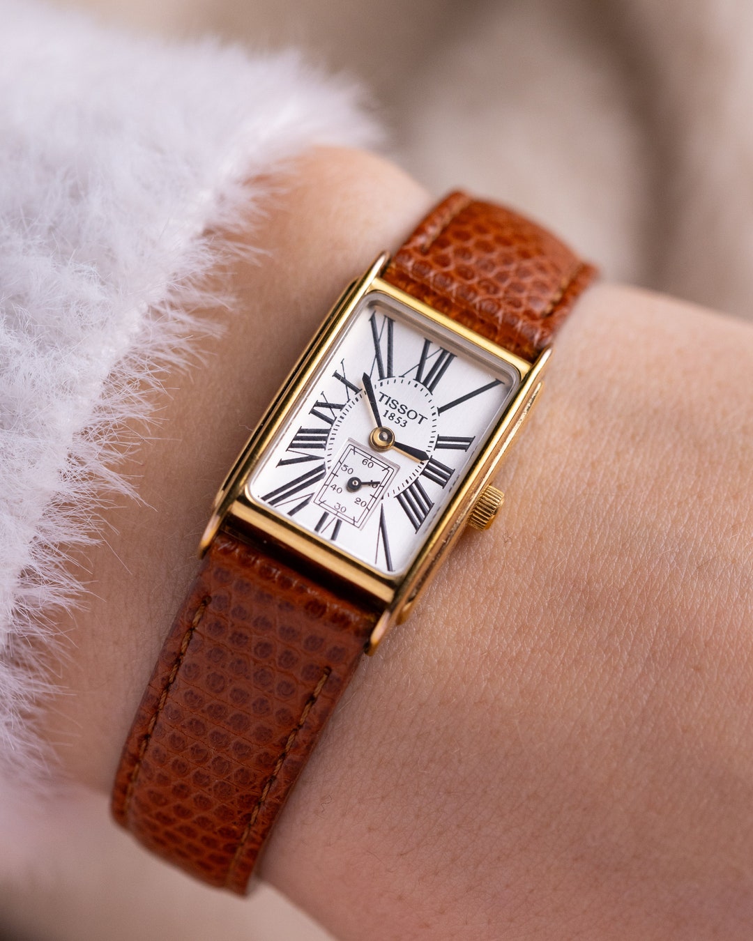 Women's Tissot Art Deco Tank Watch, Tissot Heritage, Quartz, Swiss ...