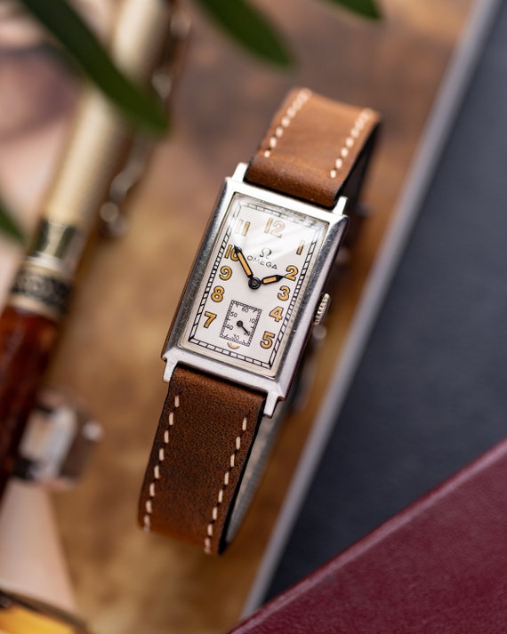 Rare watch Omega Steel Tank from 1934, Cal. T17, Vint… - Gem