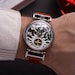Mens Watch Molnija Skeleton Silver Space, Moon Vintage Watch, Large ...