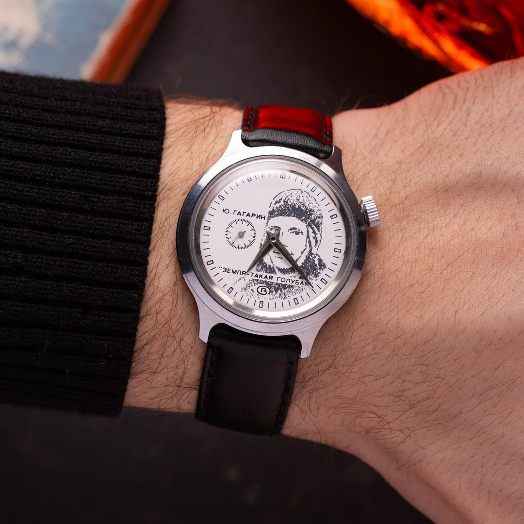 Vintage Rare Watch Wostok Yuri Gagarin, Collectible Watch, Mechanical ...