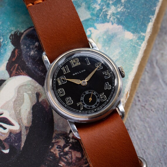 Rare Pilot Rellum watch, Military watch WW2, Swiss ma… - Gem