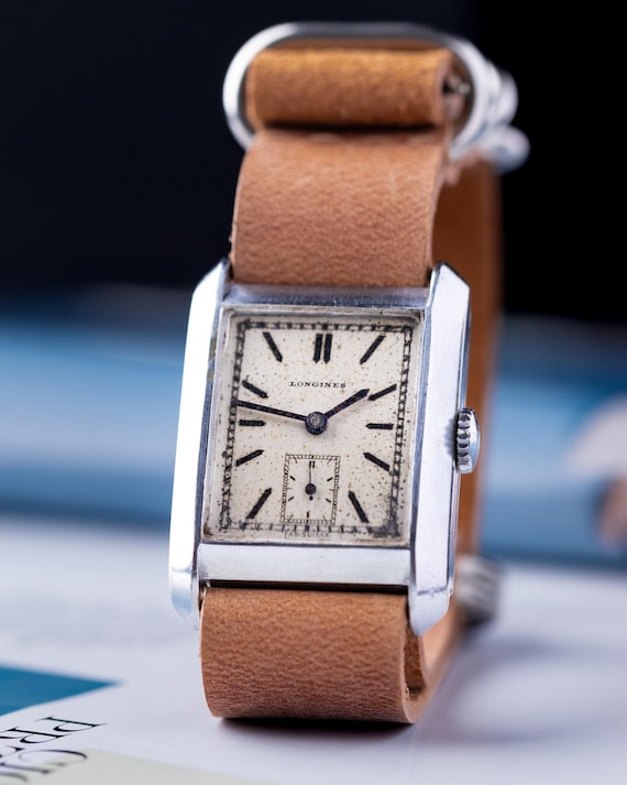 Vintage watch Longines Square Tank, Art Deco from 194… - Gem