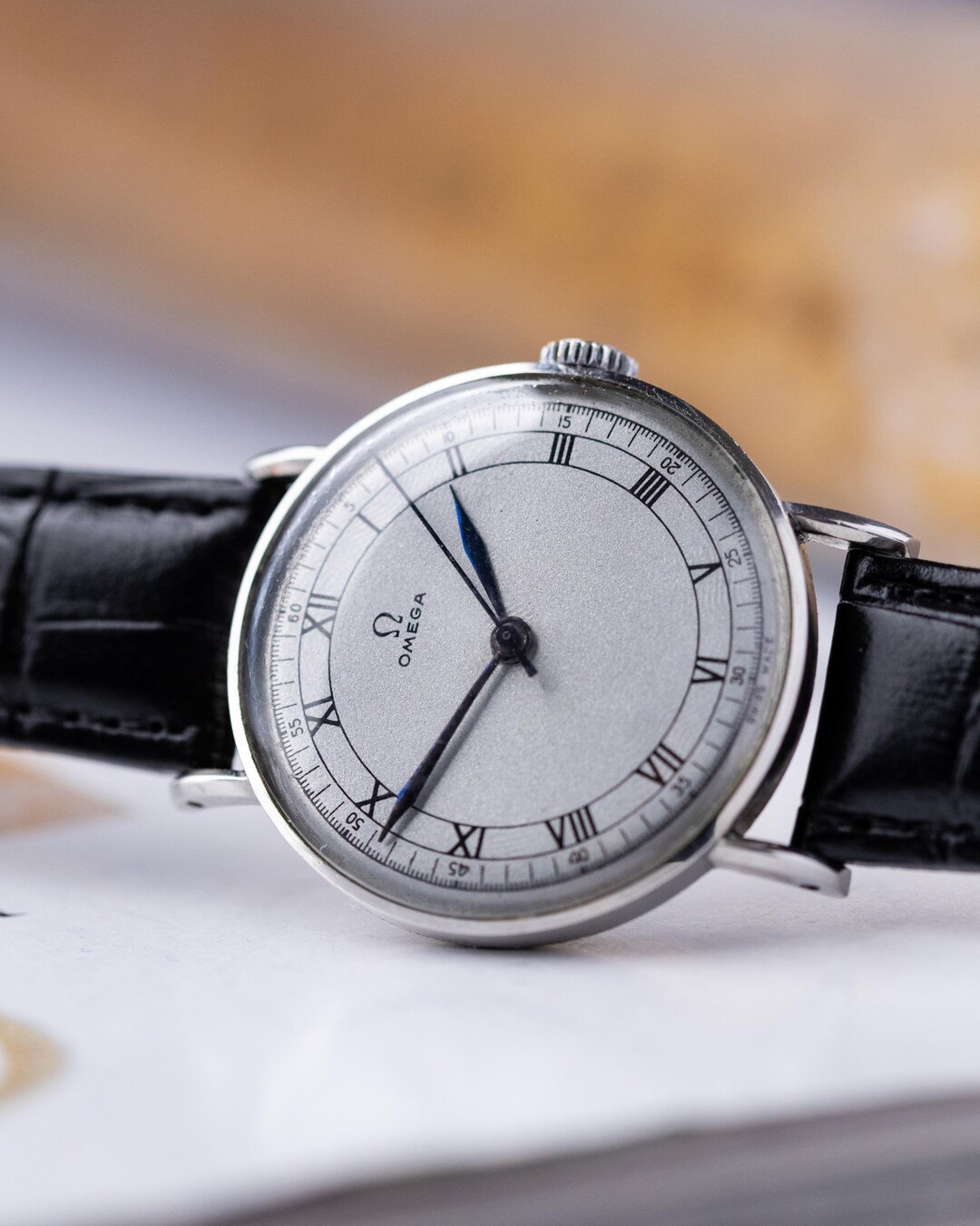 Vintage Omega Swiss Watch, Cal. 30T2 SC, Silver Dial, Mechanical Watch ...