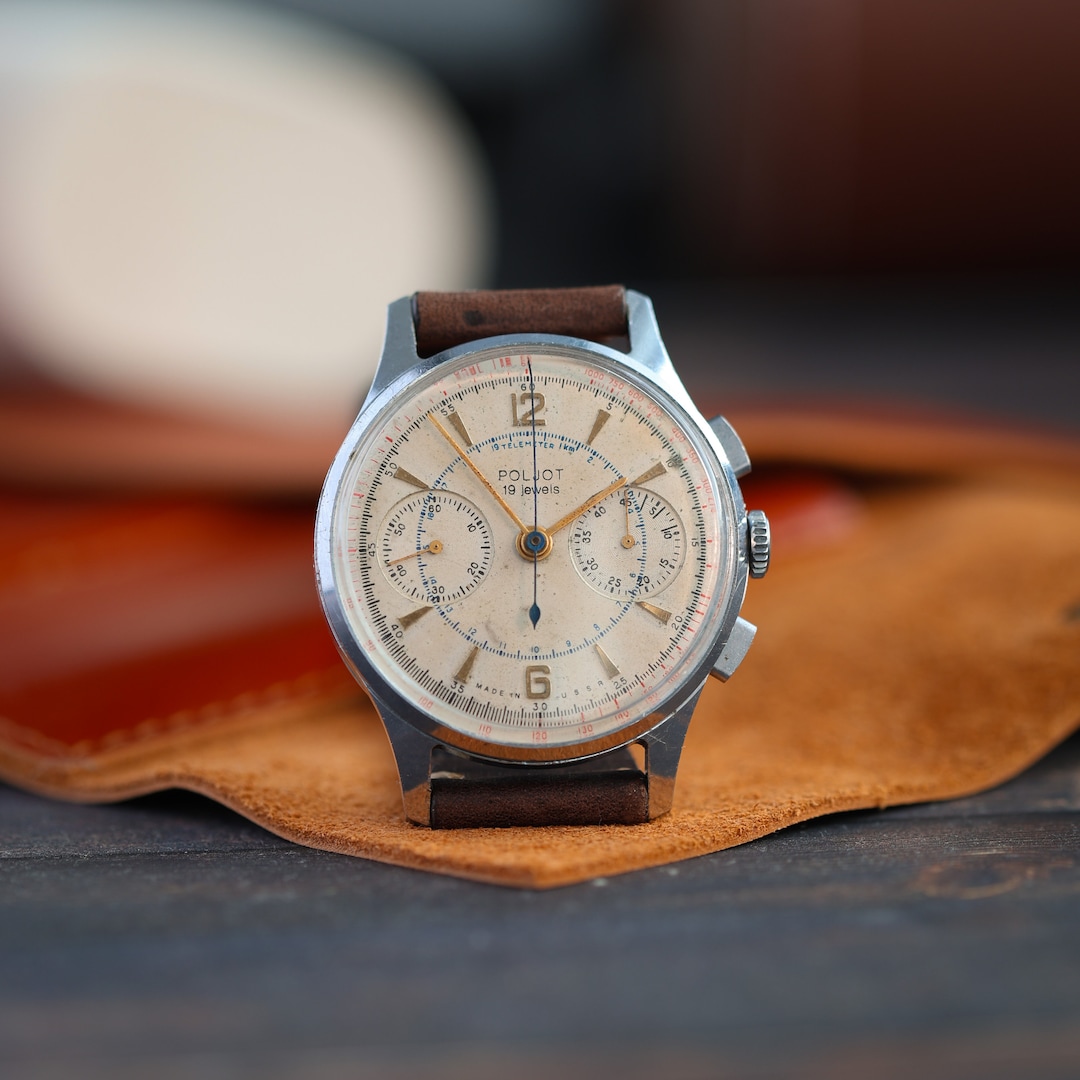 Vintage Poljot Strela 3017 Chronograph 1960s, Military Antique Aviator ...