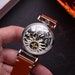 Mens Watch Molnija Skeleton Silver Space, Moon Vintage Watch, Large ...