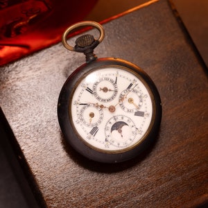 Vintage Pocket Moon Watch From 1910s, Art Deco Watch, Original Watch ...