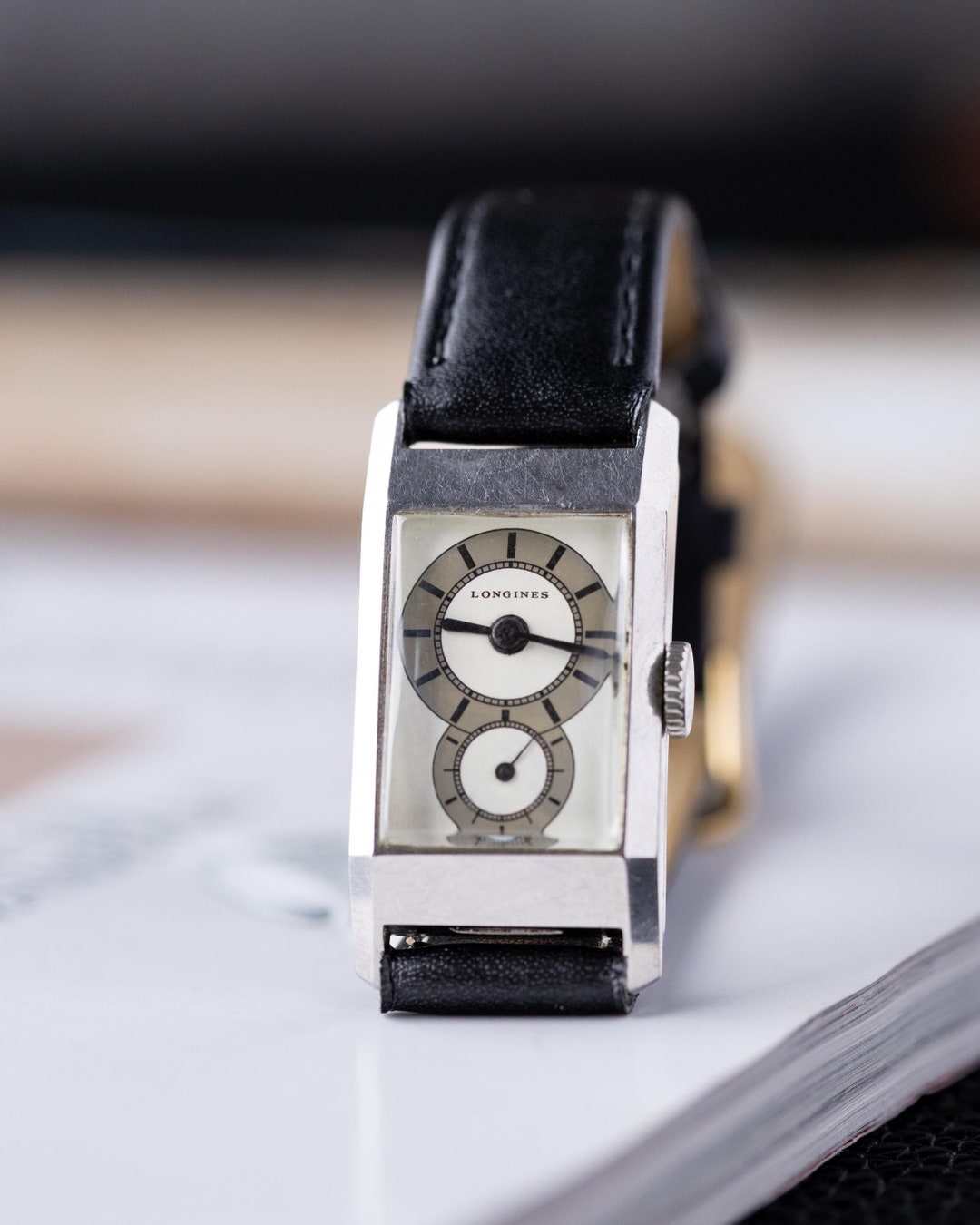 Vintage Longines Rectangular Doctor's Medical Tank Watch From 1933, Cal ...