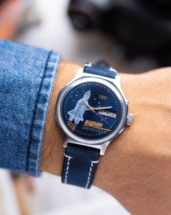 Vintage Slava, Buran Space Shuttle, Original dial, Me… - Gem