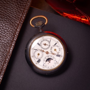 Vintage Pocket Moon Watch From 1910s, Art Deco Watch, Original Watch ...
