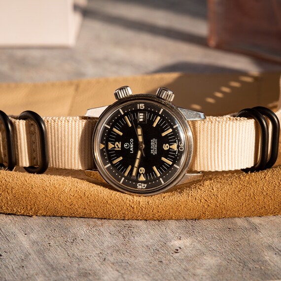 Rare watch Lanco - Super Compressor, Diver watch, Mil… - Gem Rare watch Lanco - Super Compressor, Diver watch, Mil… - Gem