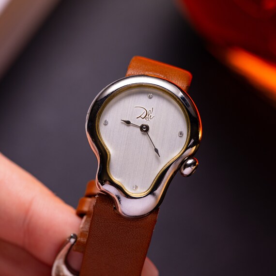 Vintage watch Salvador Dali, Crash watch, Art Deco fr… - Gem