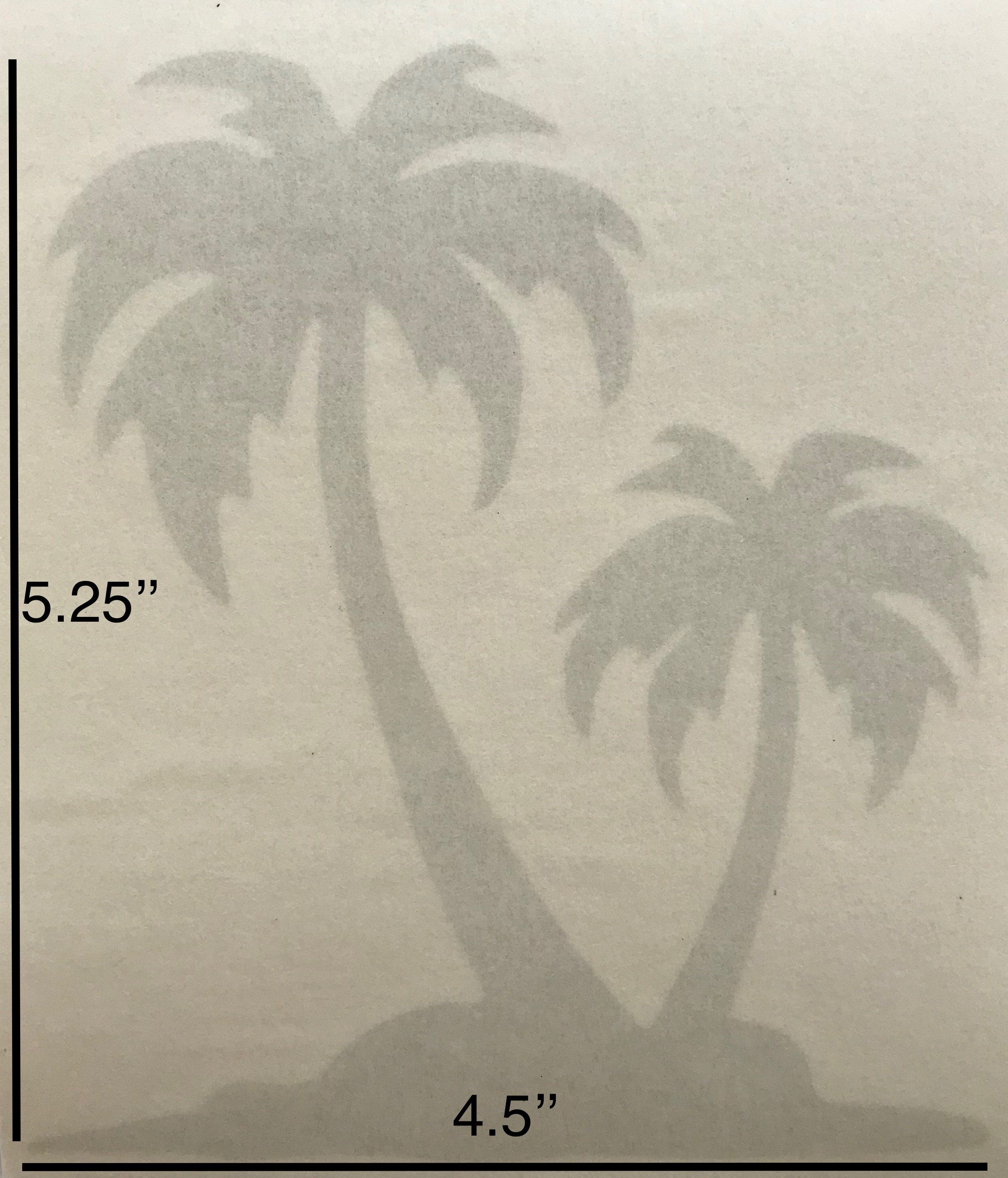 Palm Tree Etched Glass Window Decal//3 Decals per Pack//decorate ...