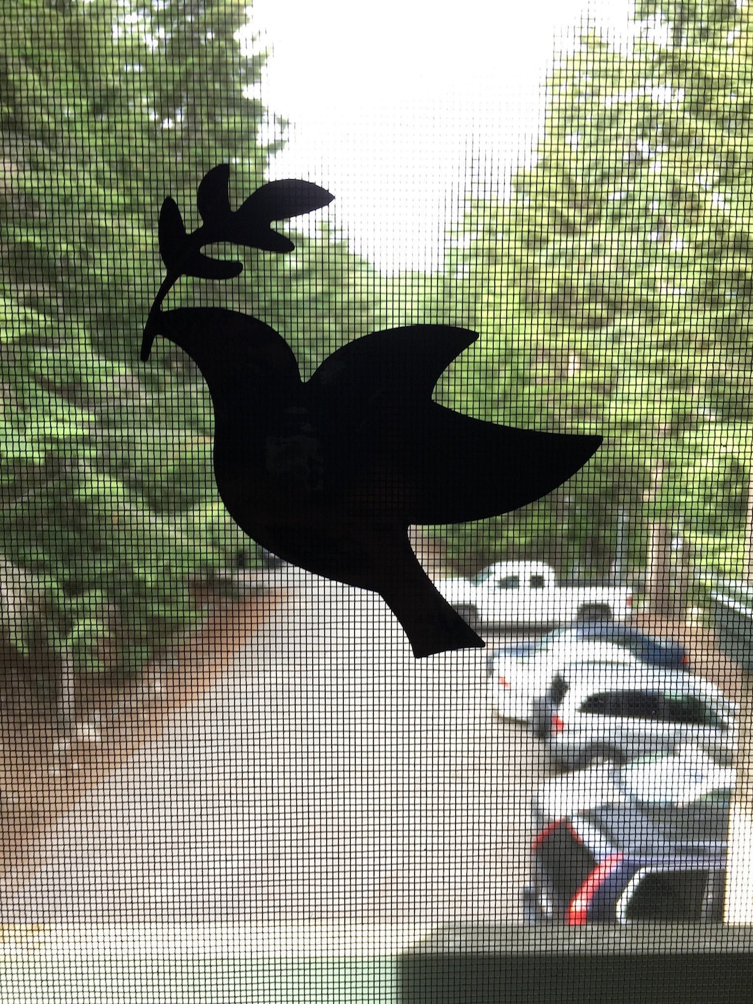 Retractable Screen Door Decals - 5 per Pack - Prevent Collisions Into ...