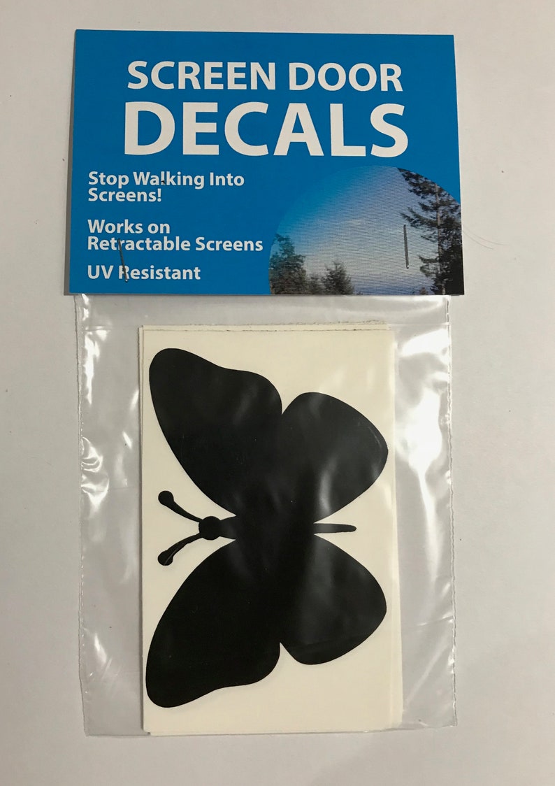Retractable Screen Door Decals 5 per Pack Prevent - Etsy UK