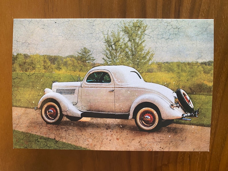 Classic Cars Greeting Cards Set of 4 Unique Cards With - Etsy